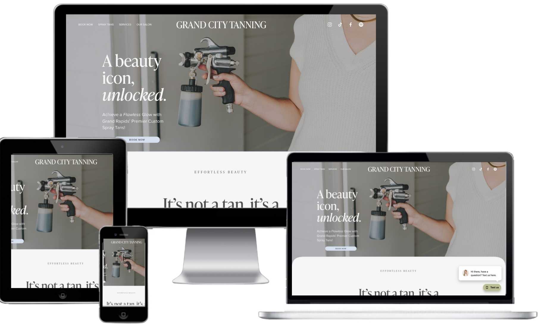 Local SEO & Web Design for Tan Salon Case Study - Egochi